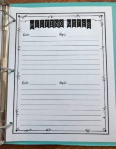 How to Organize your Teaching Binder – Continually Learning